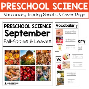 Apples Preschool Unit Study: Fall Science Activities (digital Download ...