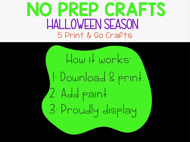 Halloween Handprint Art Bundle, Printable Handprint Crafts, Ghost ...