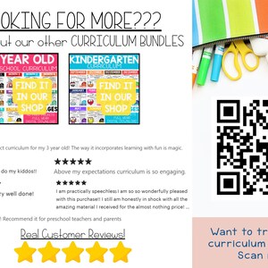 Full Year Preschool Curriculum With Lesson Plans Homeschool Worksheets ...