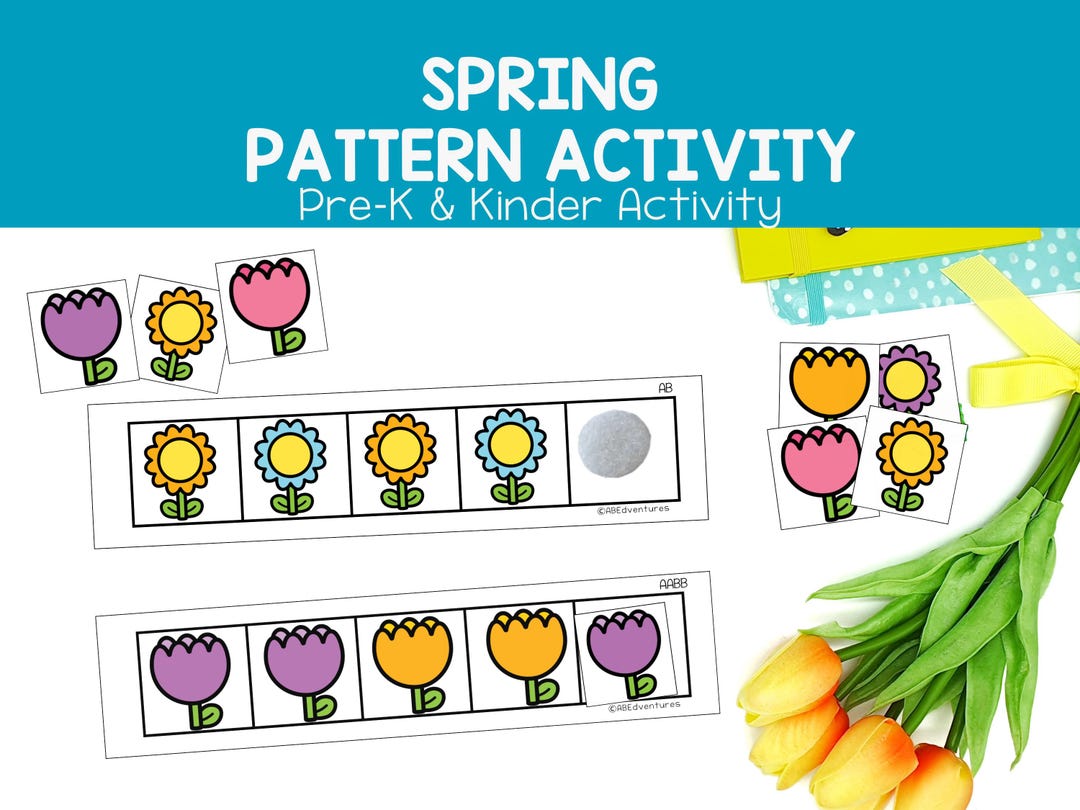 Spring Pattern Recognition Preschool Activities Finish the Pattern ...