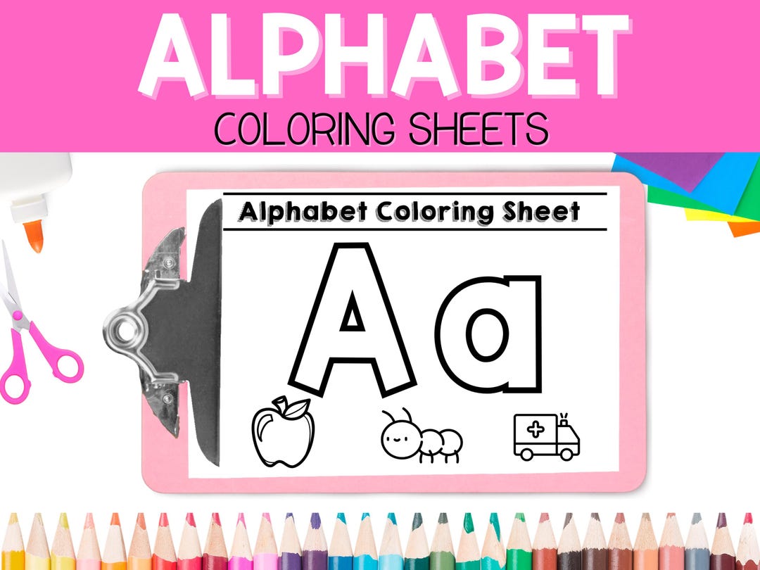 ABC Coloring Pages, Alphabet Letter of the Week, Kindergarten ...
