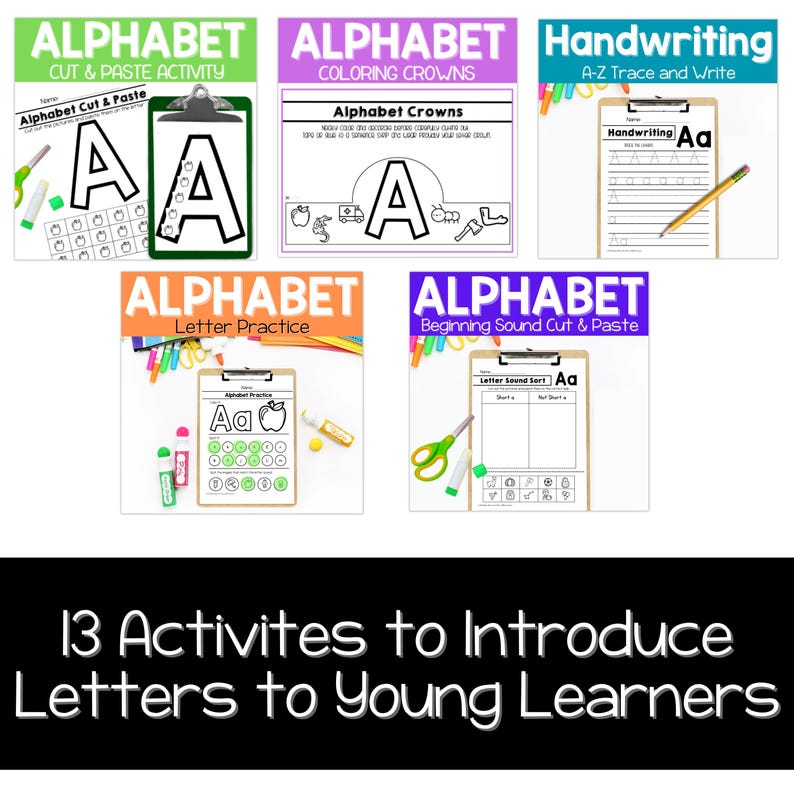 Letter of the Week: ABC Alphabet Worksheets Bundle (digital Download ...
