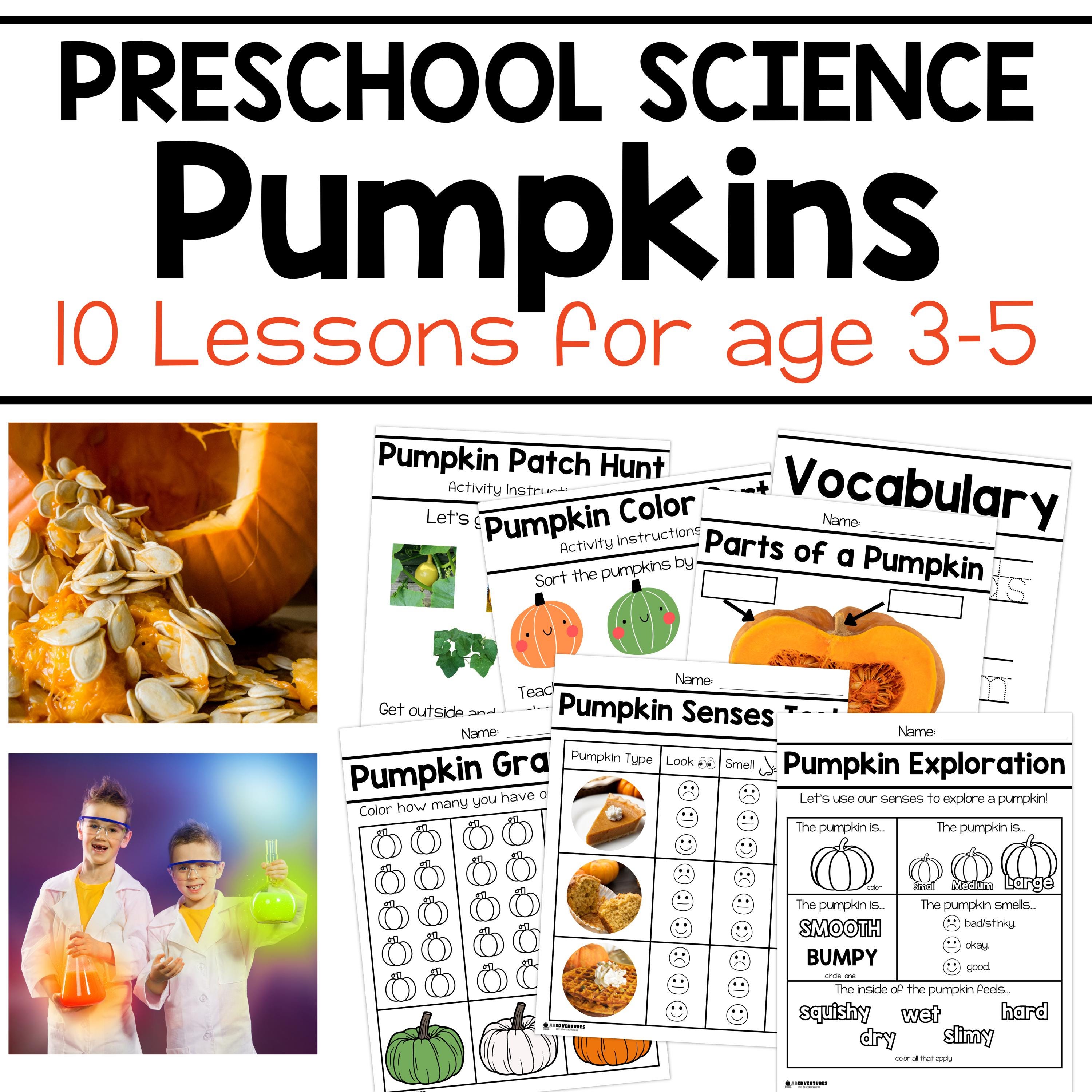 Pumpkin Science Preschool Unit: Ages 3-5 (digital Download) - Etsy