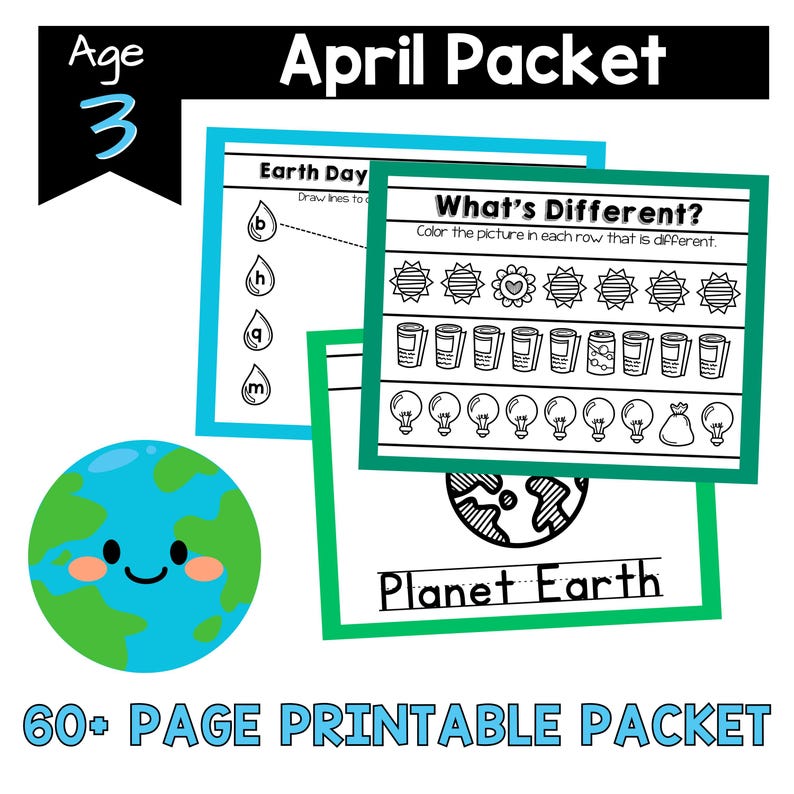 Preschool April Packet Age 3, Preschool Curriculum, Pre-k Curriculum ...