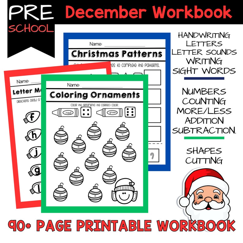December Pre-k Curriculum Preschool Curriculum Christmas Learning ...