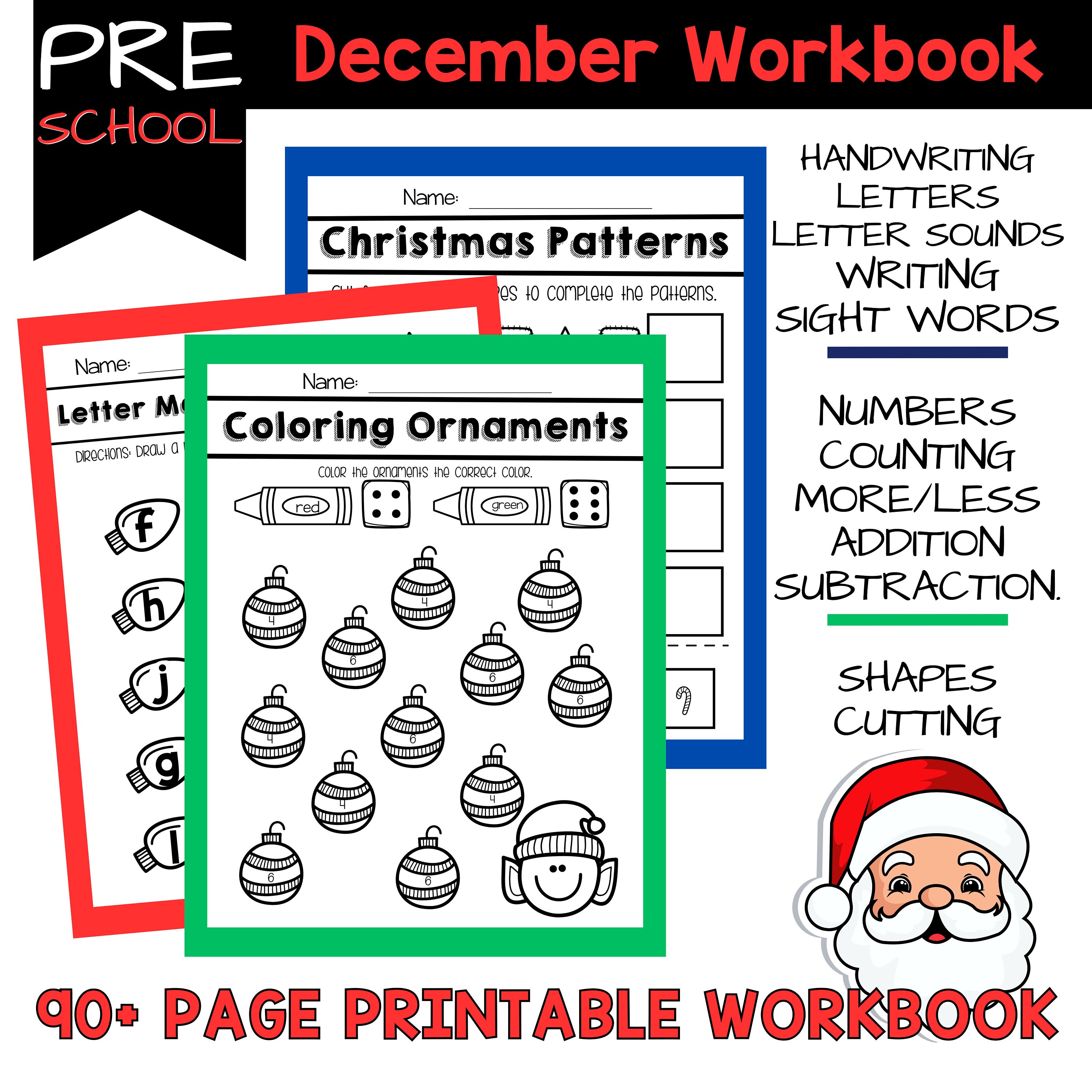 December Pre-k Curriculum Preschool Curriculum Christmas Learning ...
