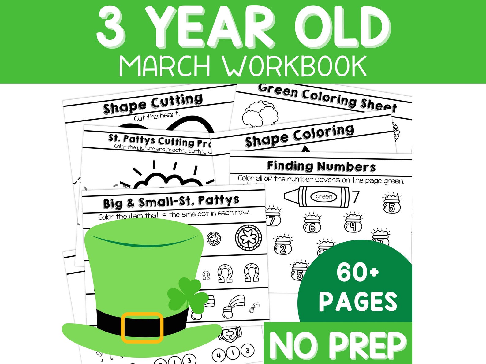 Preschool March Packet Age 3, Preschool Curriculum, Pre-k Curriculum ...