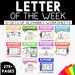 Letter of the Week Activity Bundle, Alphabet Letter of the Week ...
