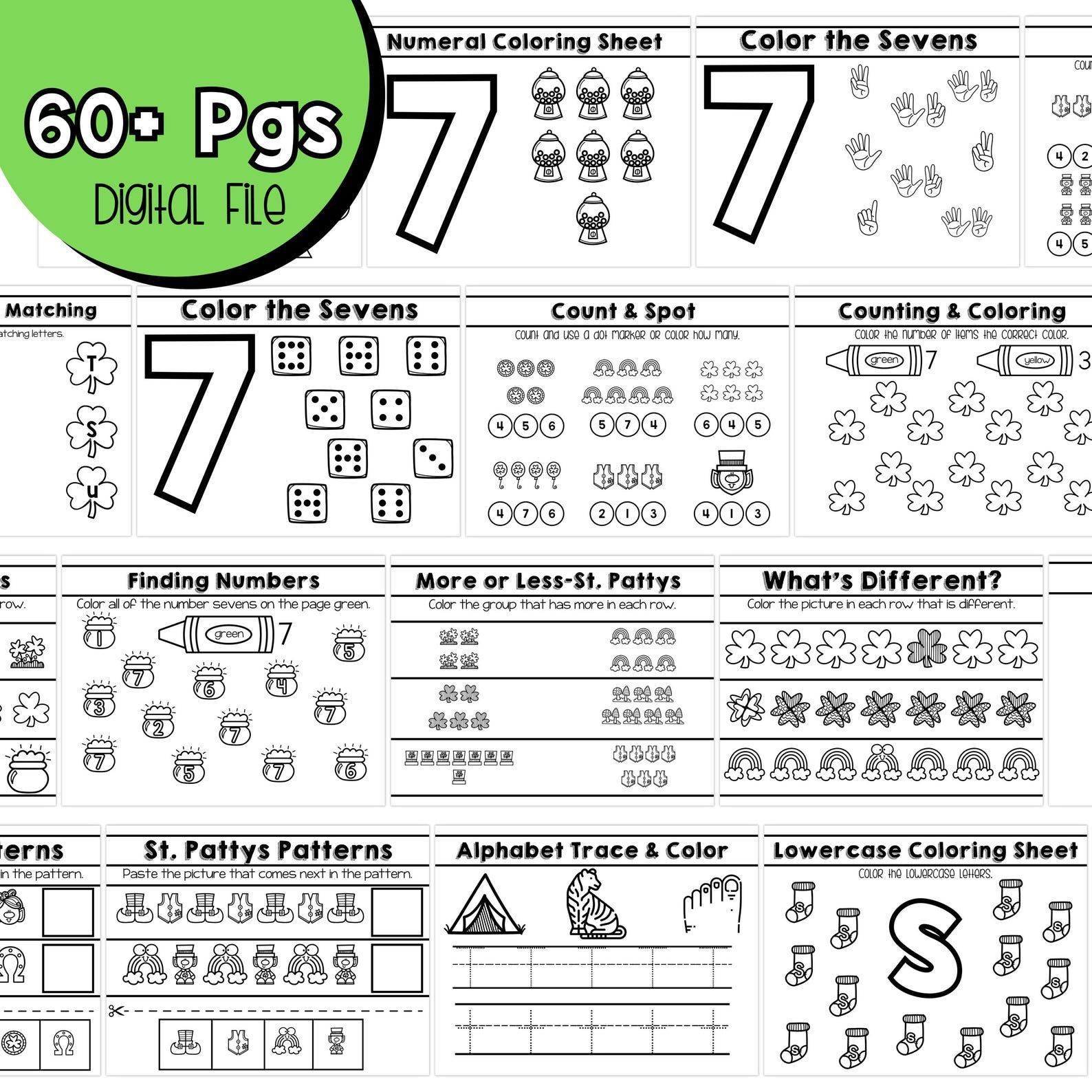 Preschool March Packet Age 3, Preschool Curriculum, Pre-k Curriculum ...