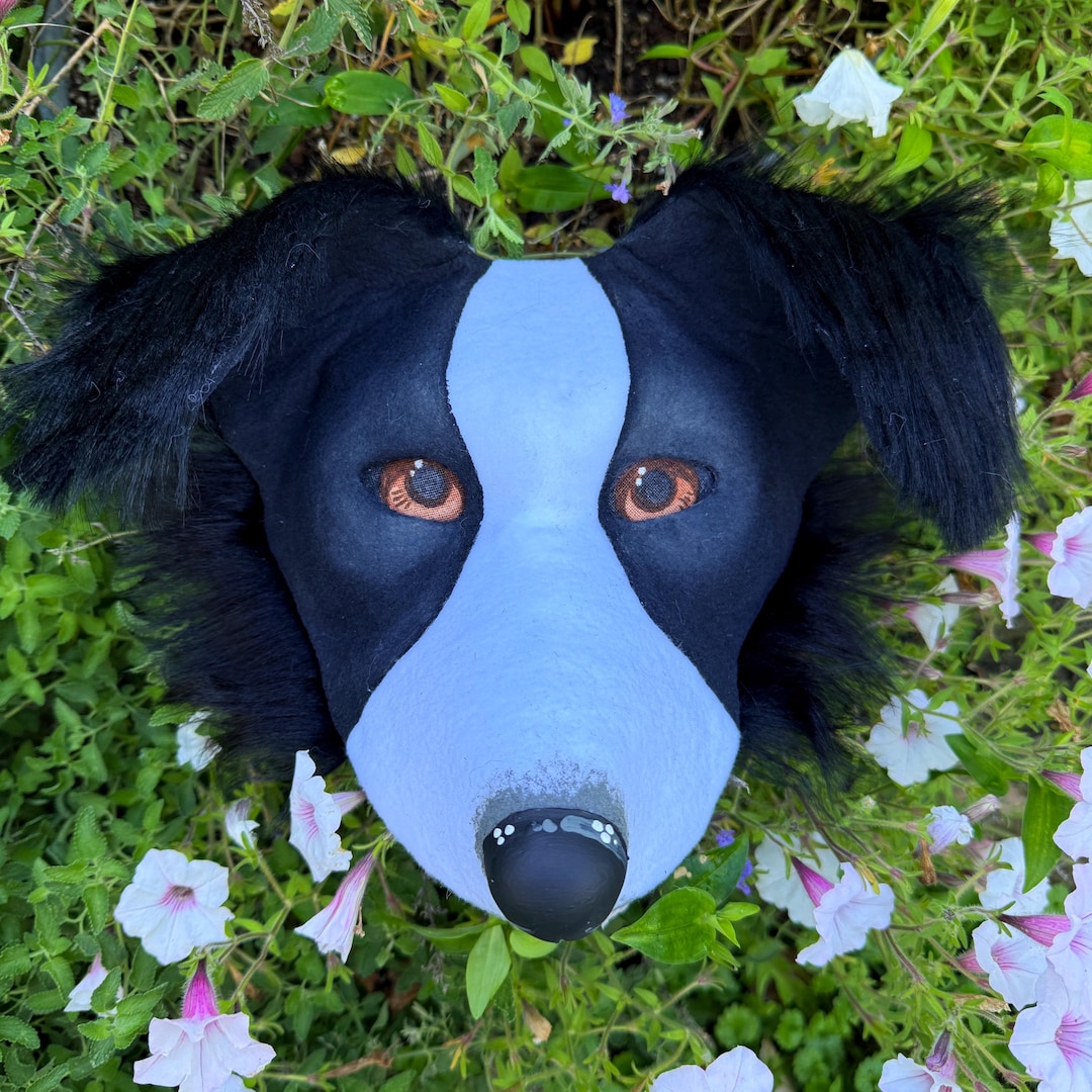 Therian Border Collie Mask - Etsy