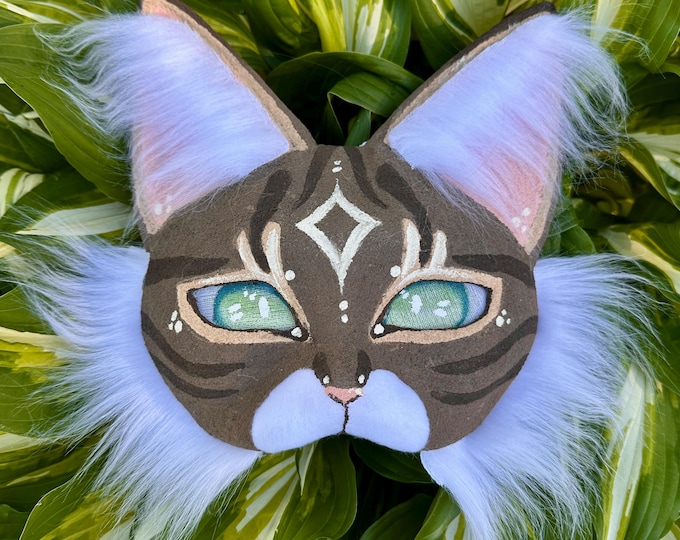 Therian Mask Brown Norwegian Forest Cat - Etsy