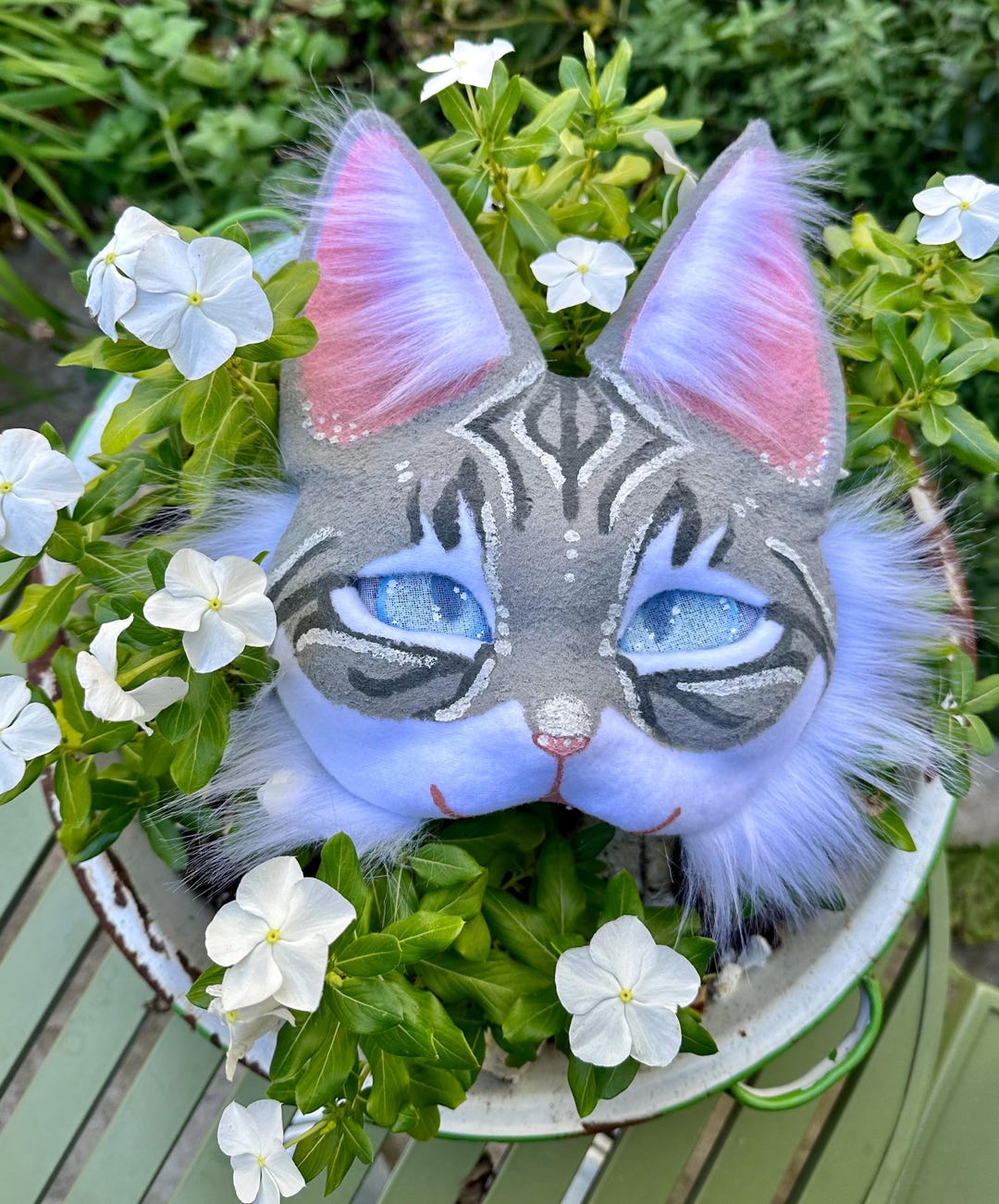 Therian Mask Gray Tabby Maine Coon Kitty - Etsy