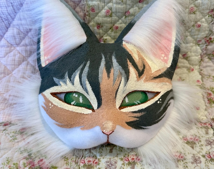 Therian Mask Diluted Calico Cat - Etsy