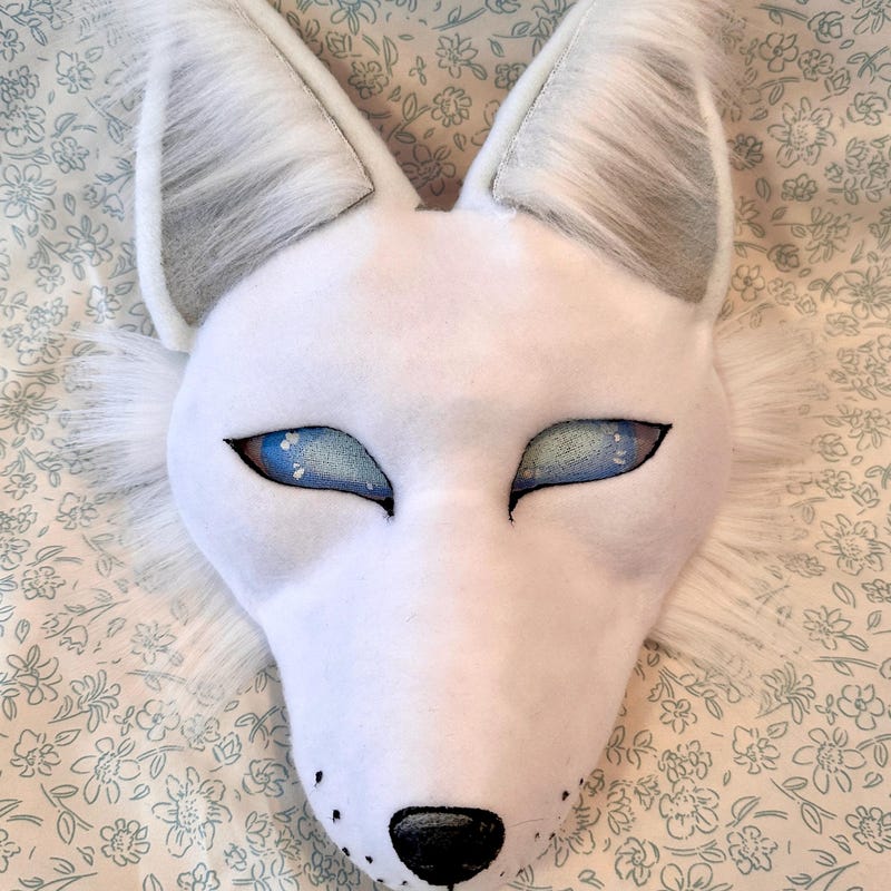 Arctic Fox Therian Mask - Etsy