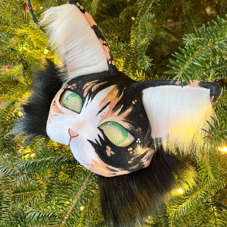 Therian Calico Cat Mask - Etsy