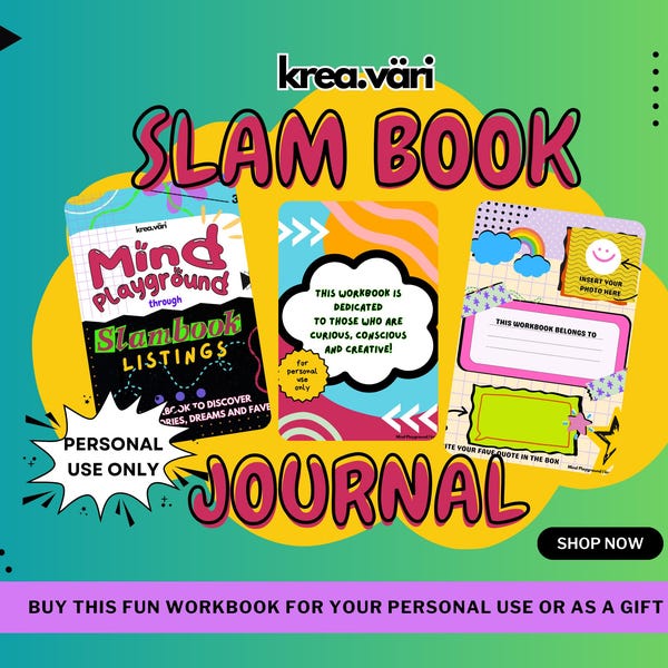 Slam Book - Etsy
