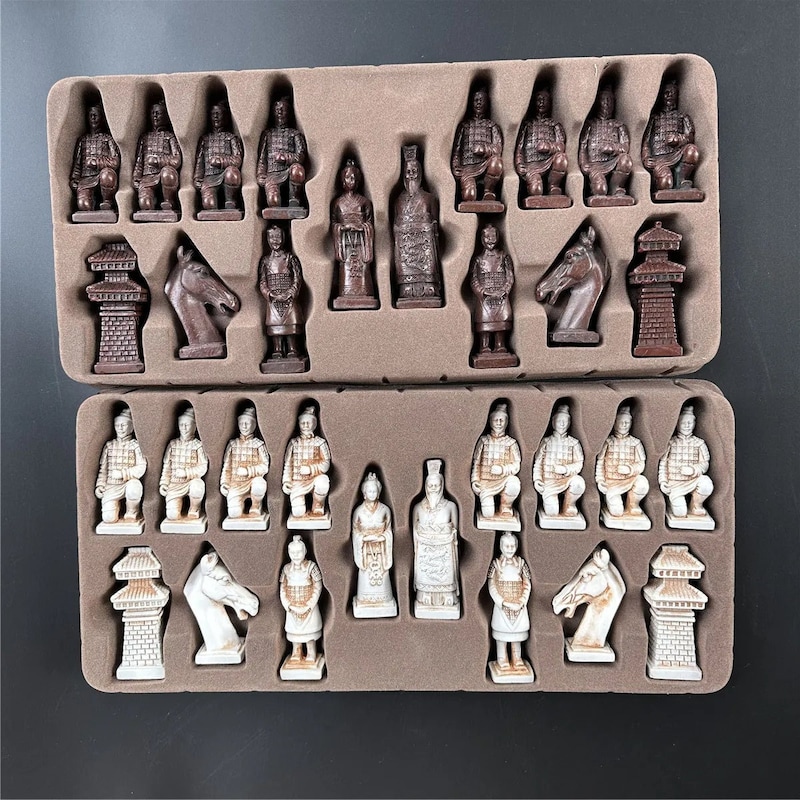 Ceramic Chess Set - Etsy