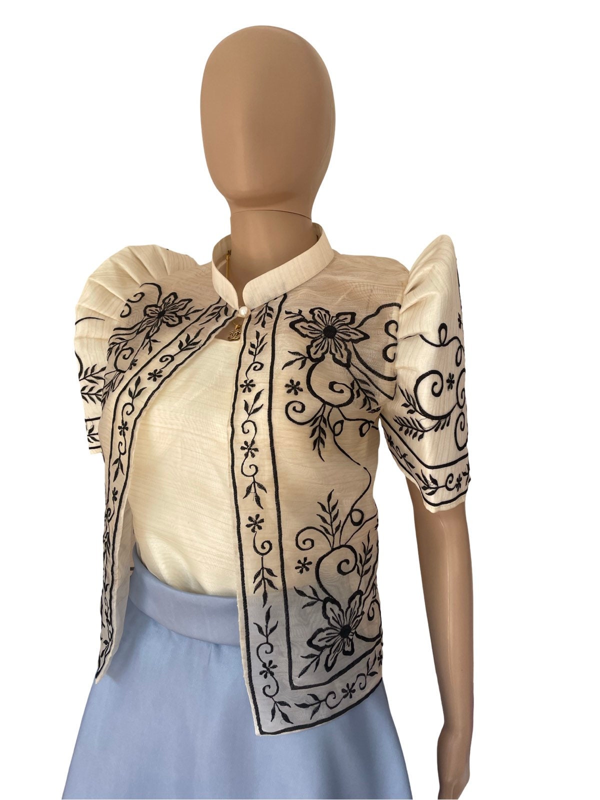 Filipiniana Bolero Blouse Length Embroidered - Etsy