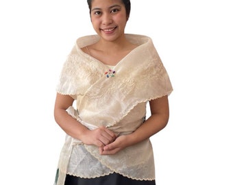 Philippines Filipiniana Costume Philippine Formal Hand Painted Organza ...