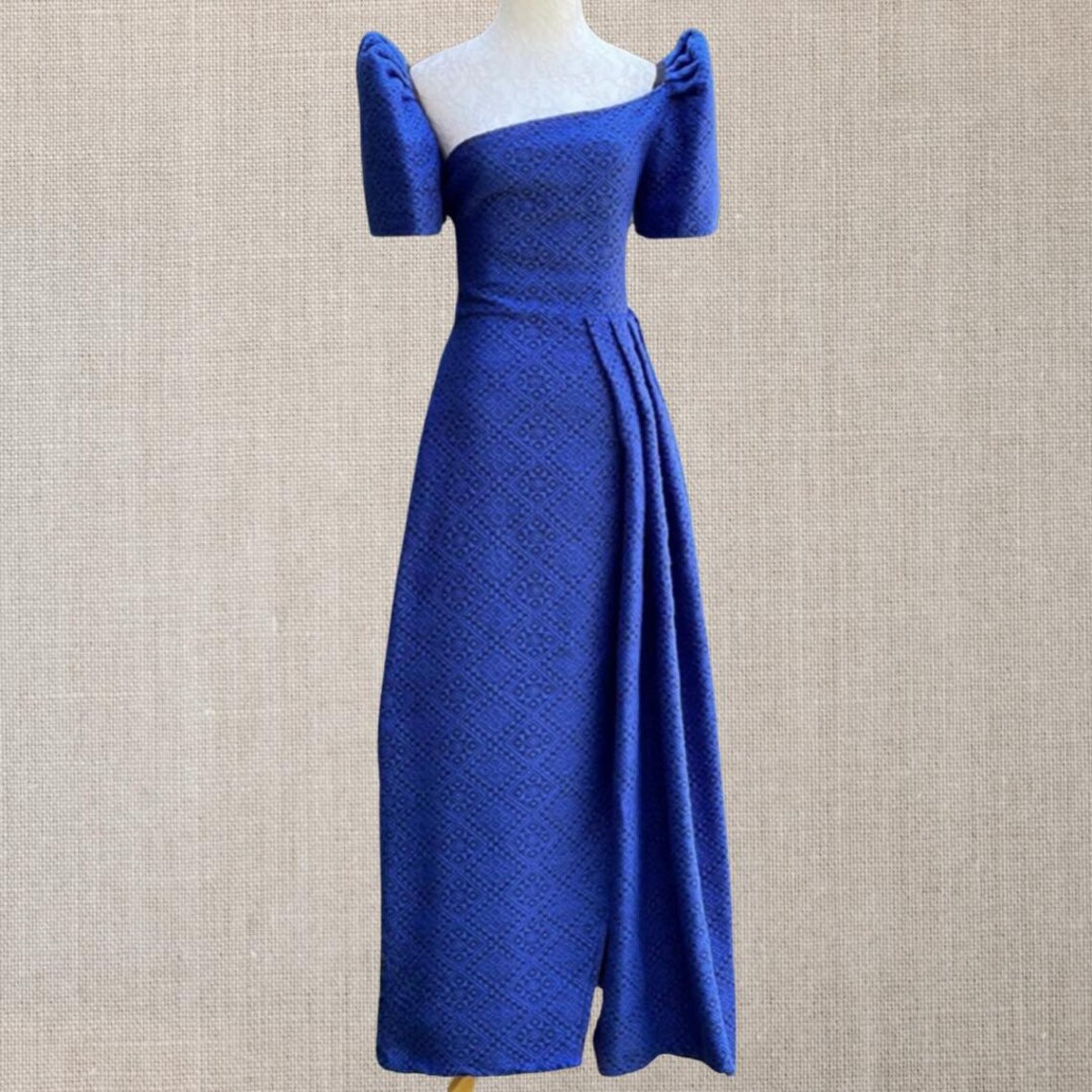 Filipiniana Venus Dress Detachable Sleeves Inabel Ilocos Fabric - Etsy UK