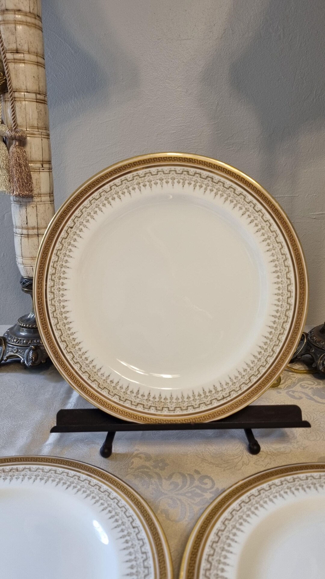 Cauldon Set 5 of Dinner Plates in H8413 Pattern, 1904-1915 - Etsy