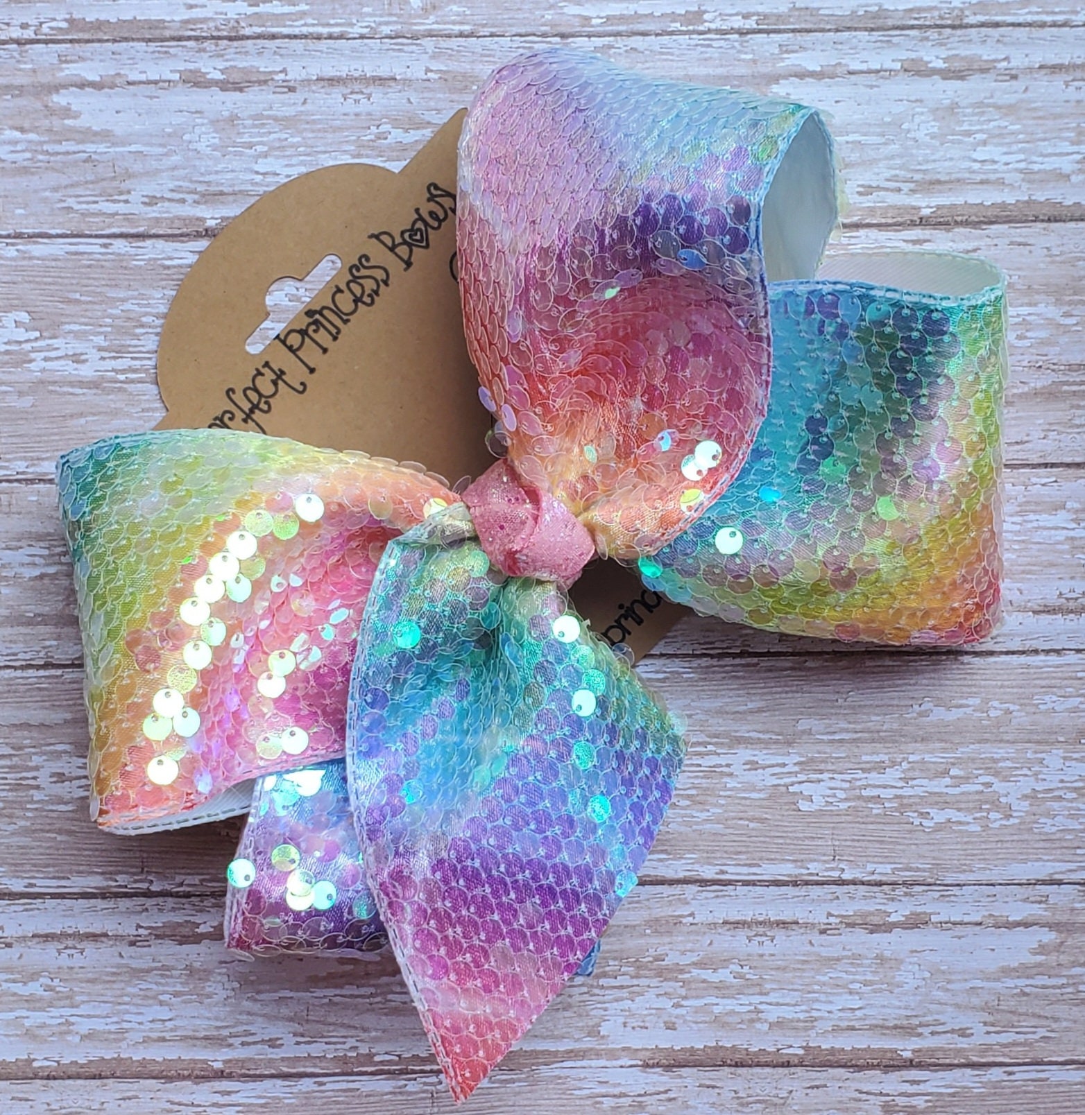 Large Sequin Cheer Bow
