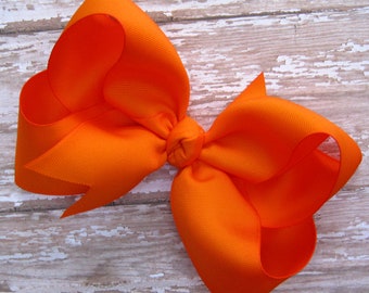 Large 6 Inch Grosgrain Hair Bow in Lime Green Big Girls - Etsy