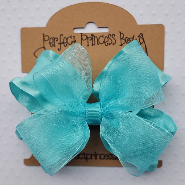 Aqua Satin Ribbon - Etsy