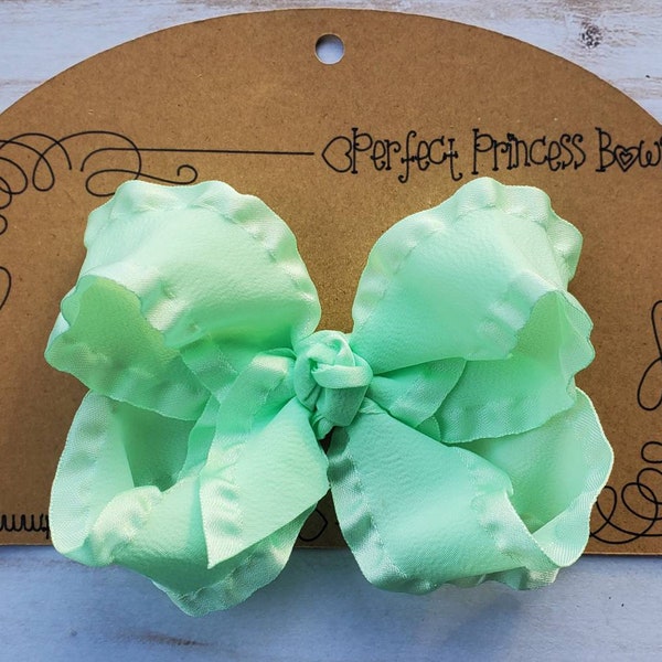 Mint Green Hair Bow - Etsy
