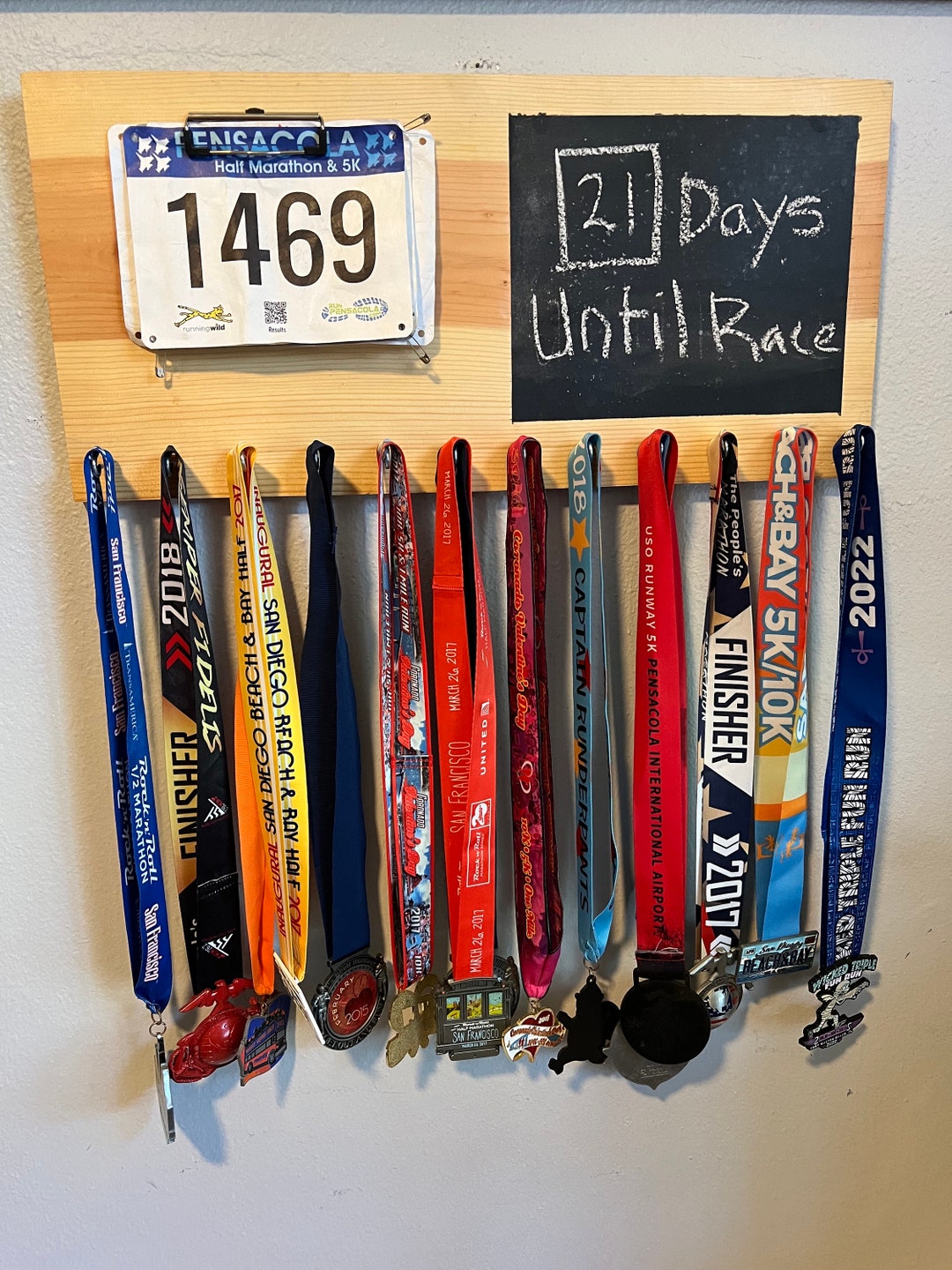 Medal Board / Award Display - for Those Who Love Running, Racing, or ...