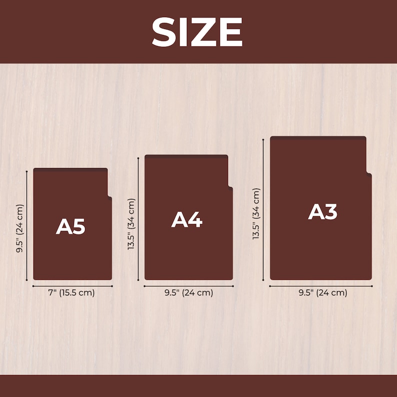 Personalized Leather Folder, Paper File Folder, Leather Paper Holder ...