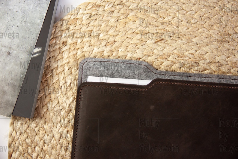 Personalized Leather Folder, Paper File Folder, Leather Paper Holder ...