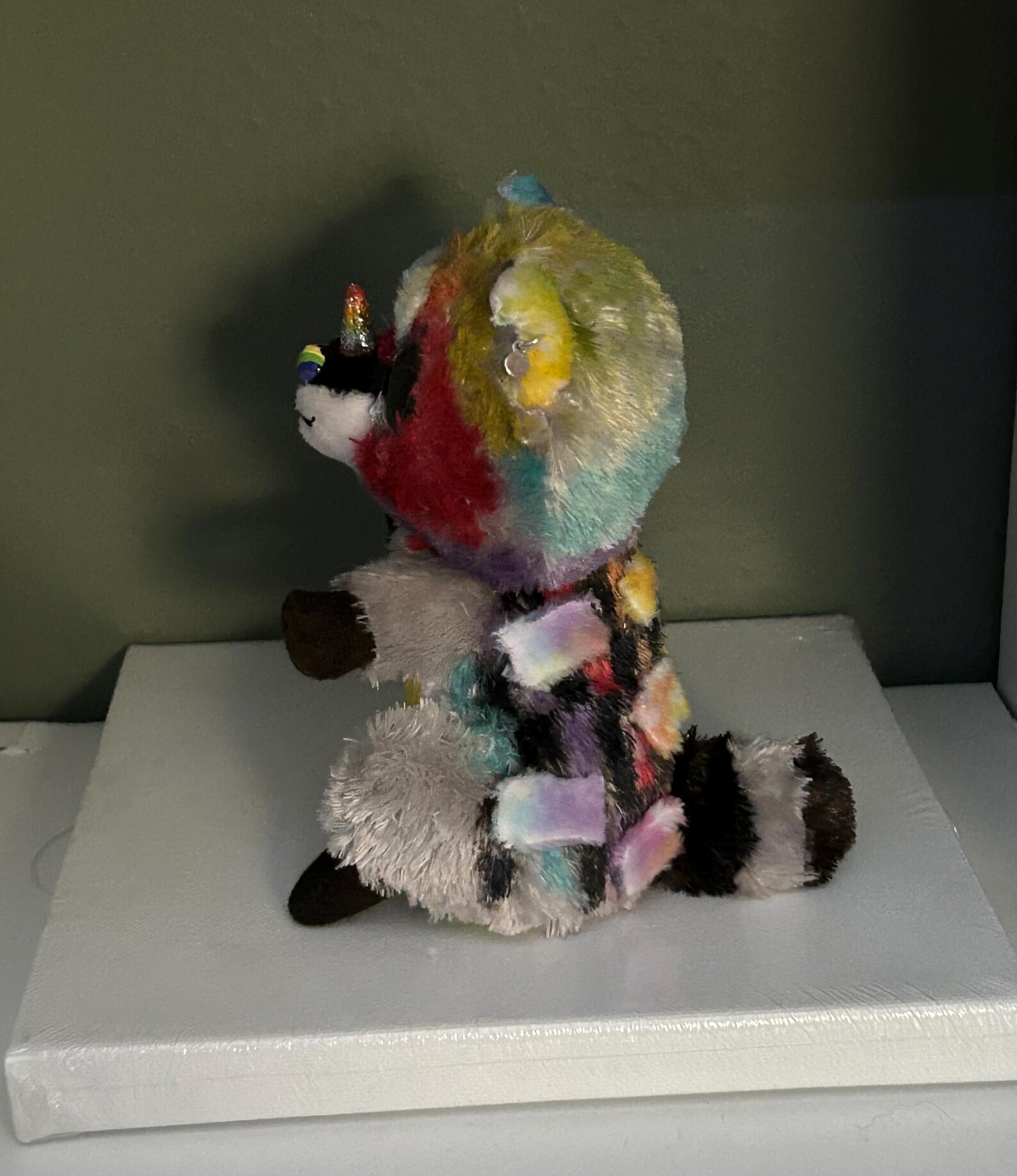 Rainbow Raccoon - Beanie Boo Custom Ty Plush - Etsy