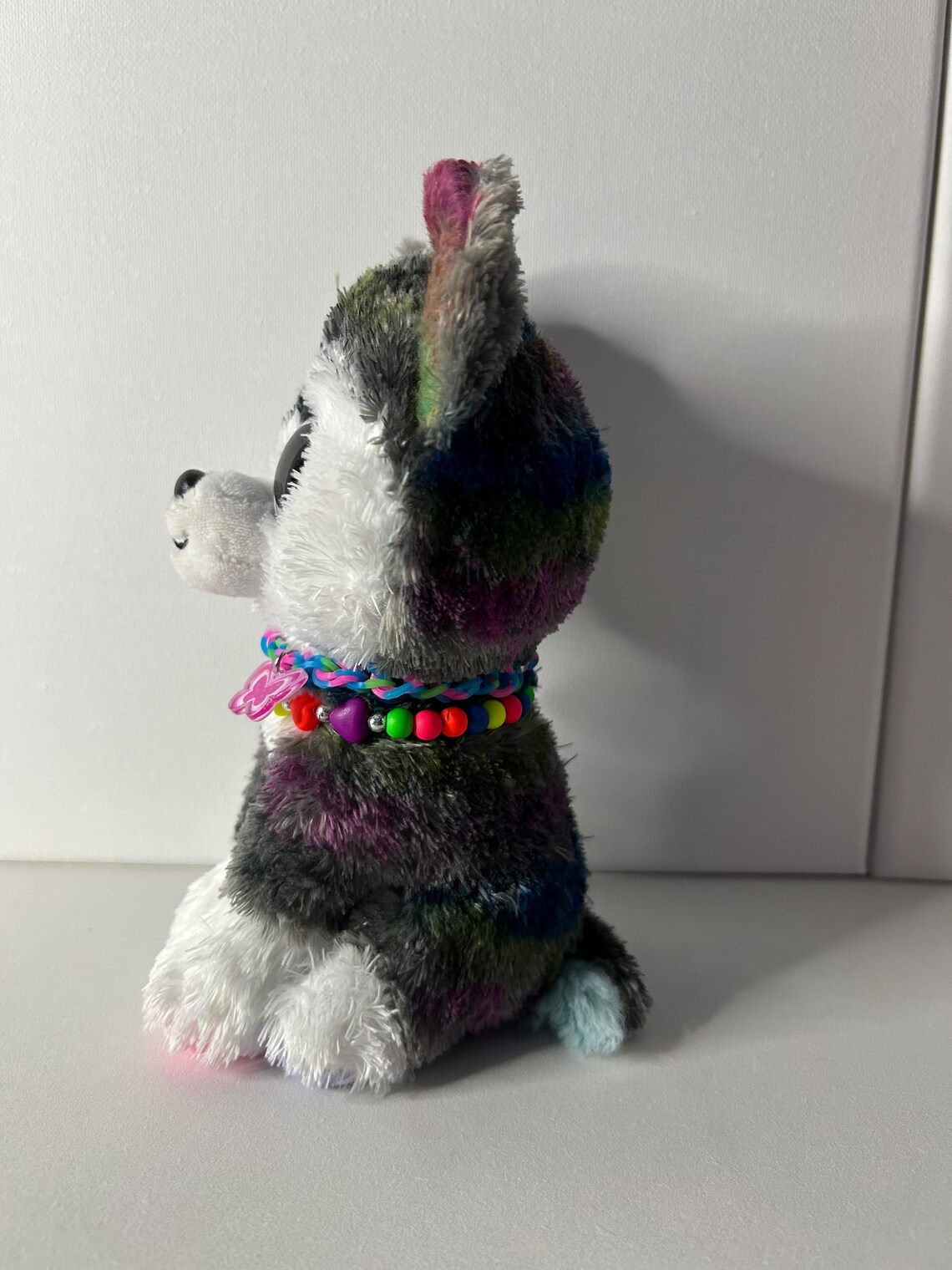 Rainbow Husky Beanie Boo Custom Plush Ty Toy Stuffed Animal - Etsy