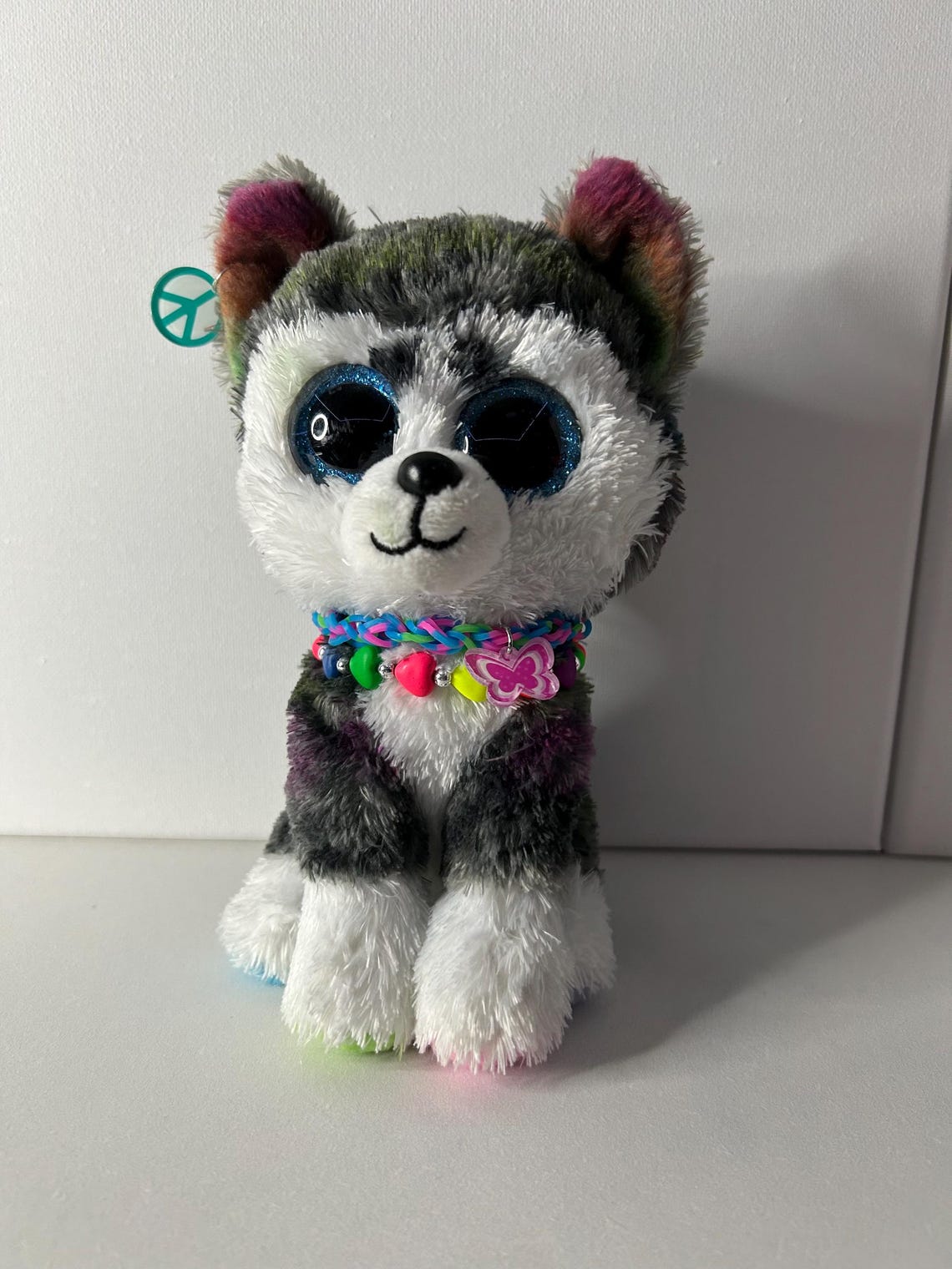 Rainbow Husky Beanie Boo Custom Plush Ty Toy Stuffed Animal - Etsy