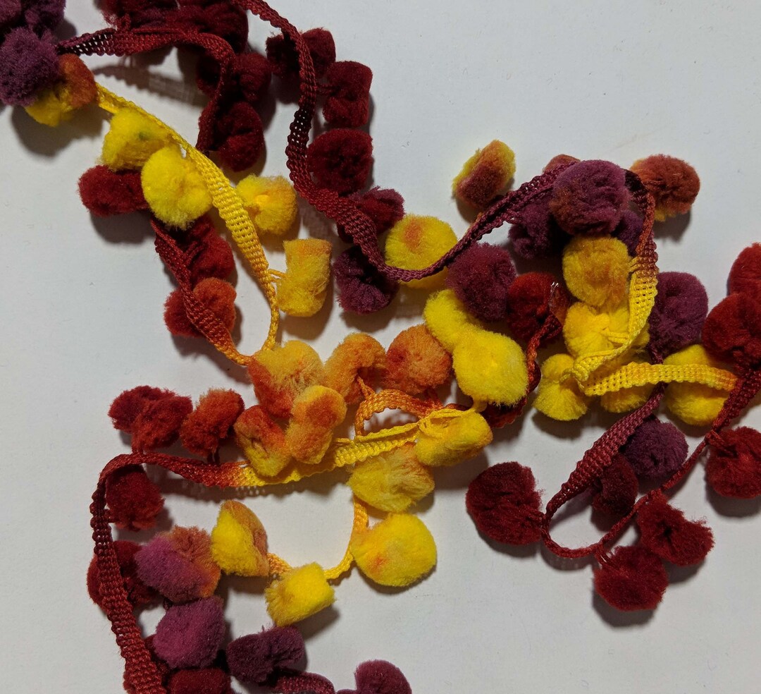 SUNSET Variegated French Pom Pom Trim (7/8" Wide) - Etsy