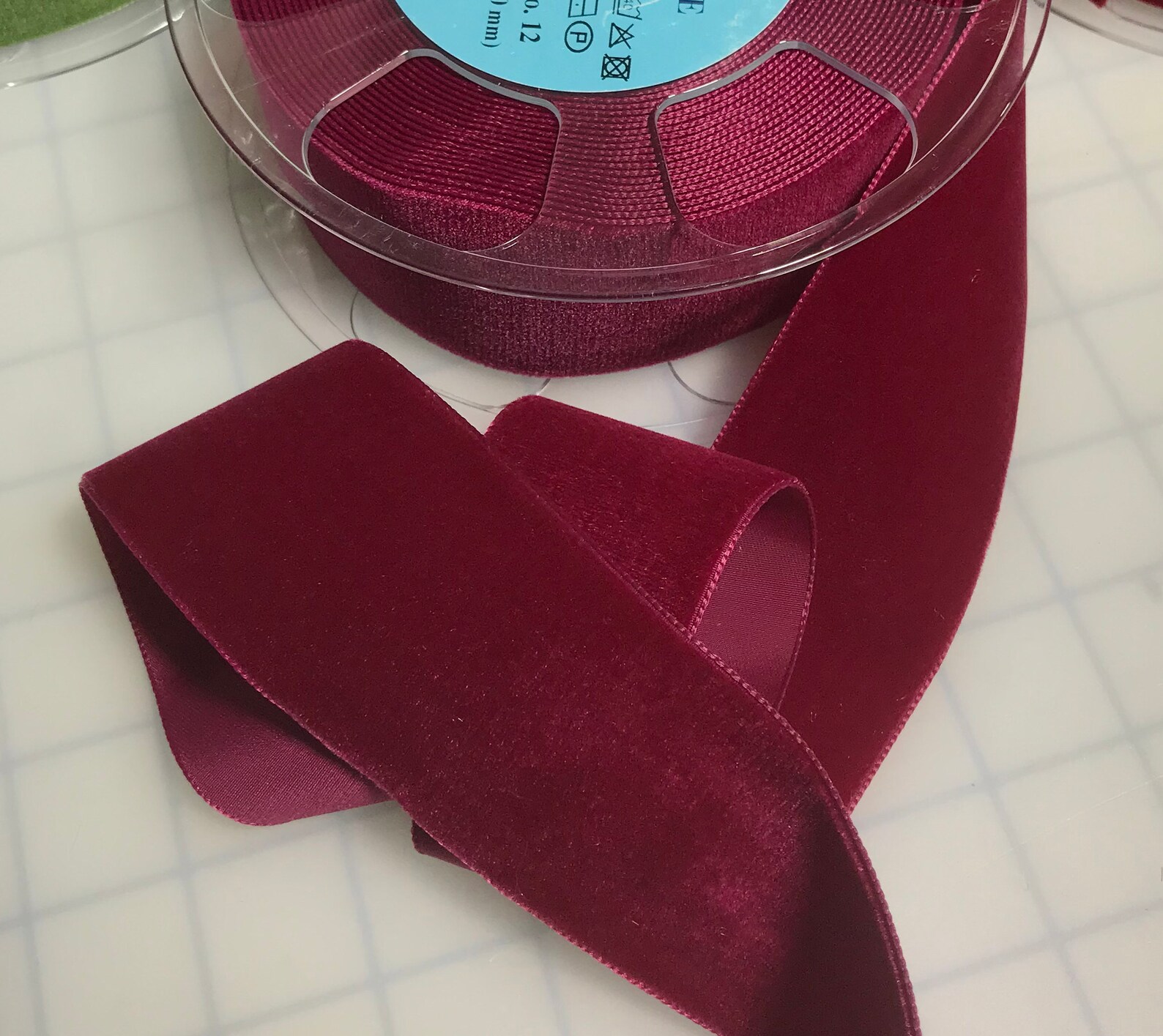 French VELVET Ribbon MAROON RED by the Yard (2" Wide) - Etsy