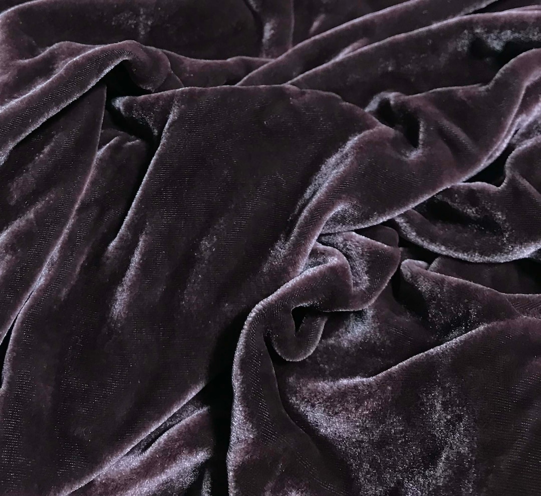 VICTORIAN MAUVE Hand Dyed Silk Velvet Fabric - Etsy