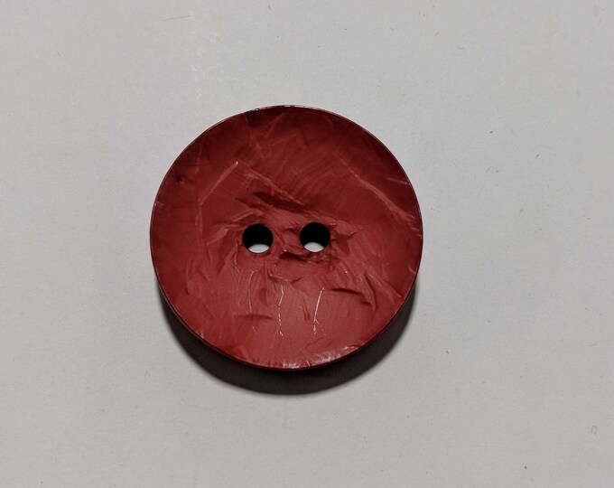 Large Round Bright Red Polyamid Plastic Button - 45mm /1 3/4 Inch ...