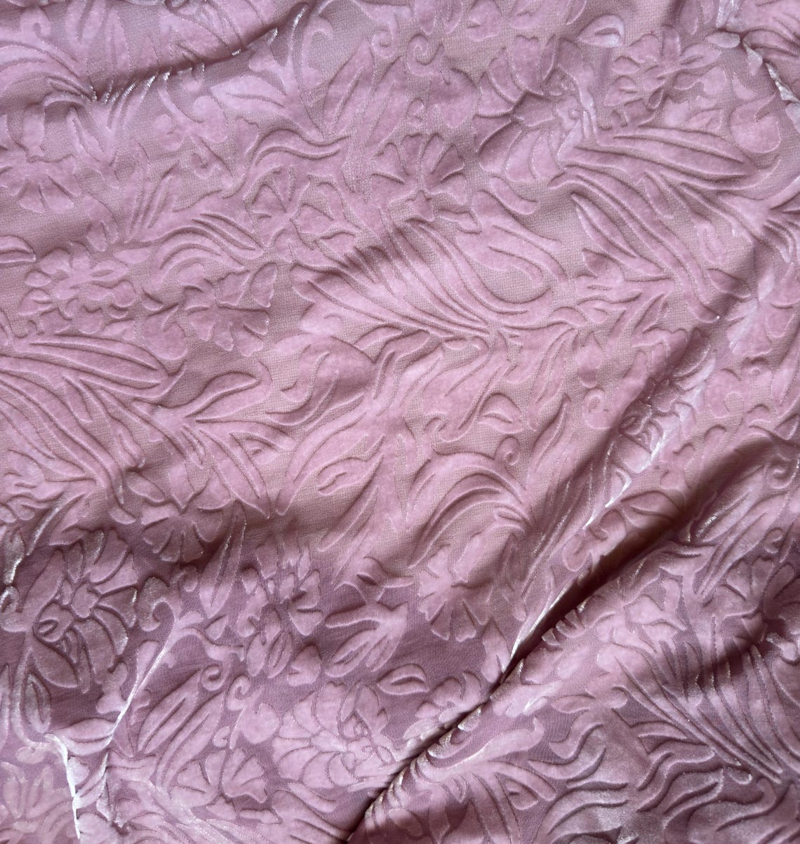 ANTIQUE MAUVE Floral Burnout Hand Dyed Silk Velvet Fabric - Etsy