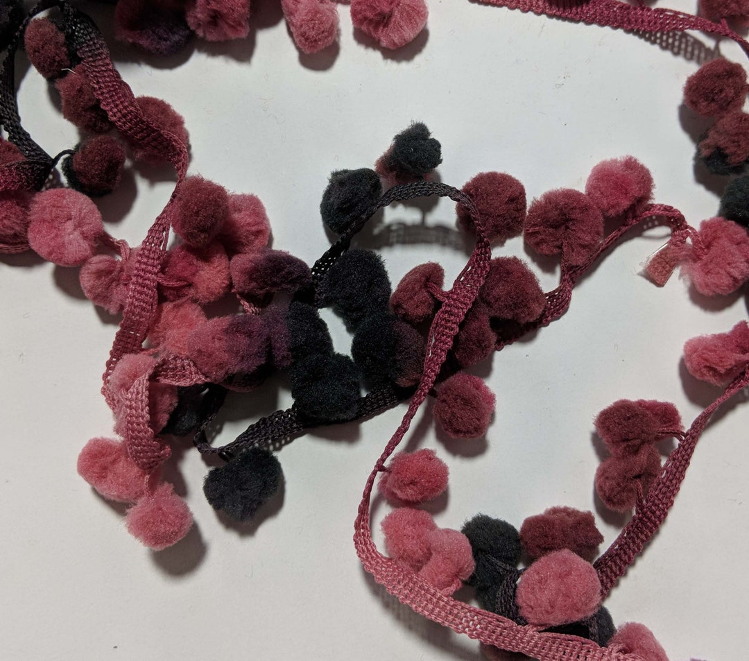 PINKS Variegated French Pom Pom Trim (7/8" Wide) - Etsy