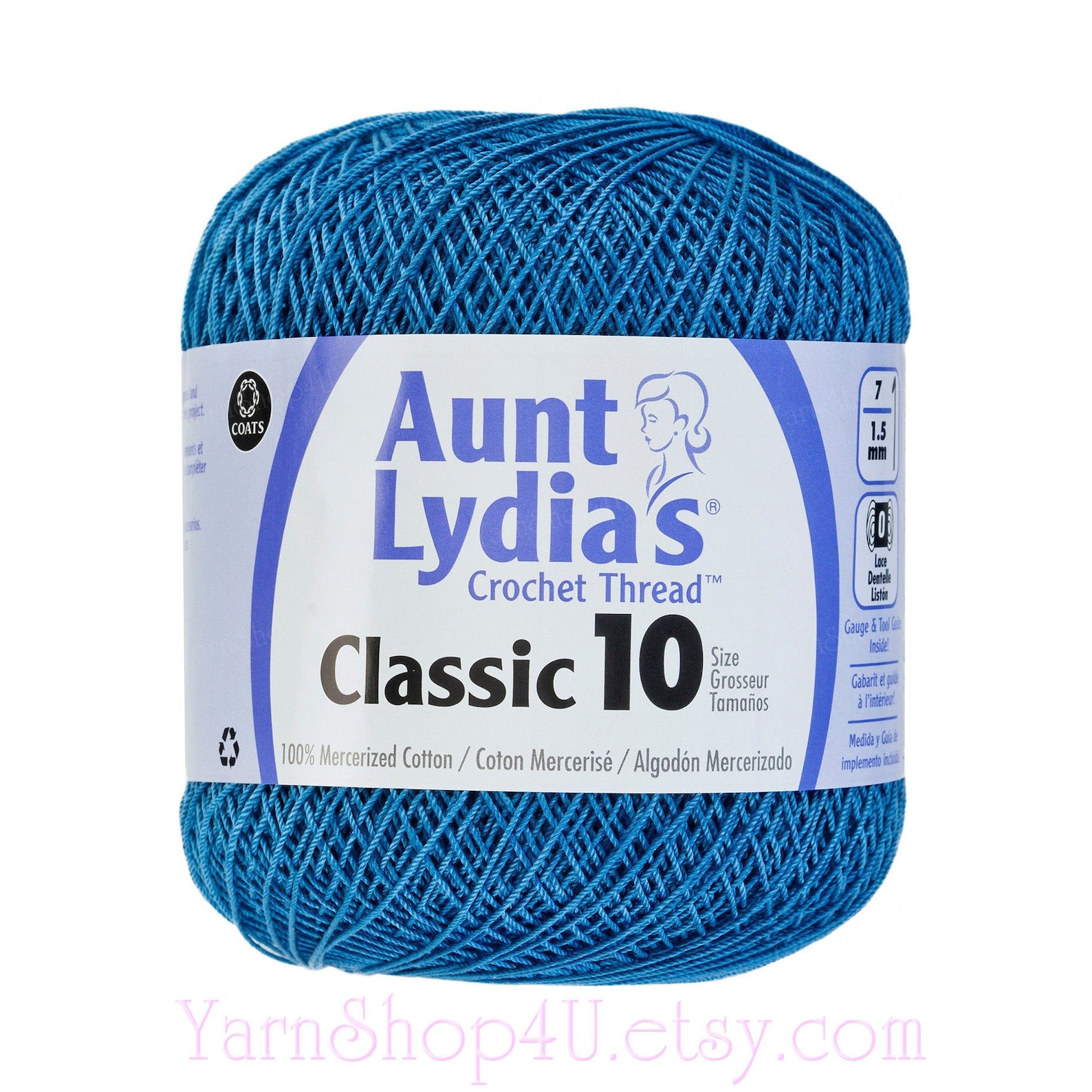 Coats Aunt Lydia's Crochet Cotton Thread Classic Size 10 - Etsy