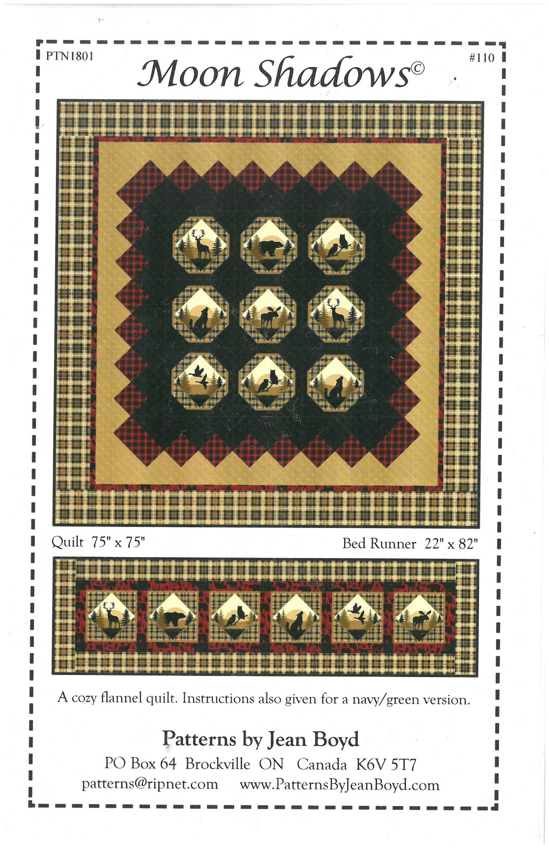 Moon Shadows Quilt Pattern - Jean Boyd - Etsy