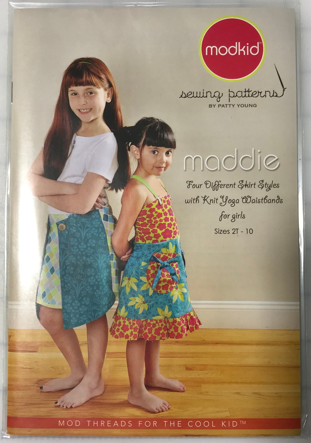 Maddie Skirt and Knit Yoga Waistbands Sz 2t-10yrs Modkid Sewing Pattern ...