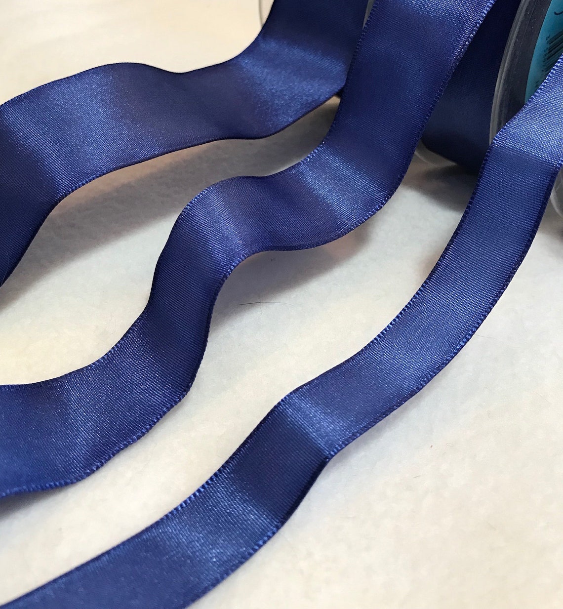Navy Blue Wired Taffeta Ribbon Made in France 3 Widths to - Etsy