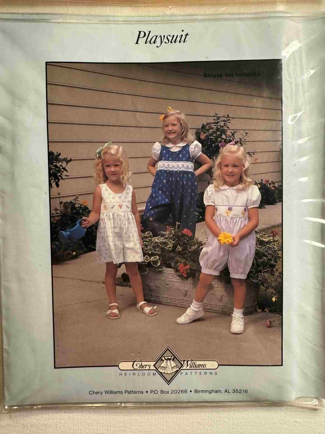 Chery Williams Heirloom Smocking Playsuit Pattern Sizes: 3,4,5,6,7 - Etsy