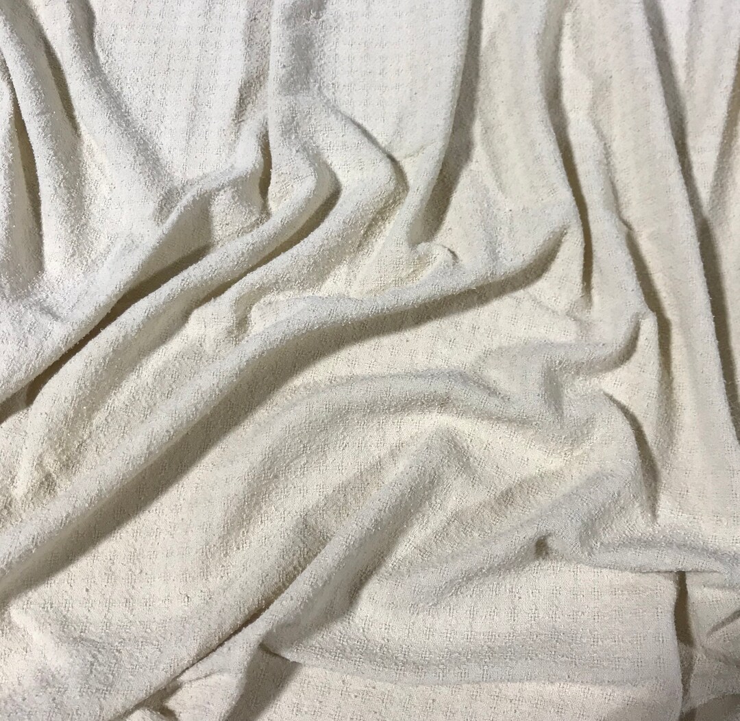 Ecru Hand Dyed Checkered Weave Silk Noil - Etsy