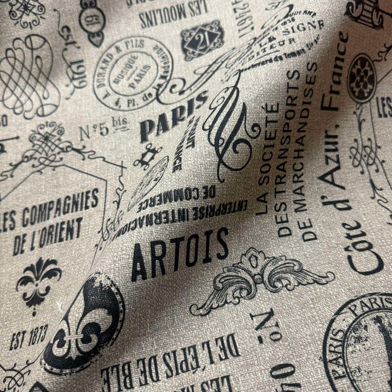 French Themed Fabric - Etsy