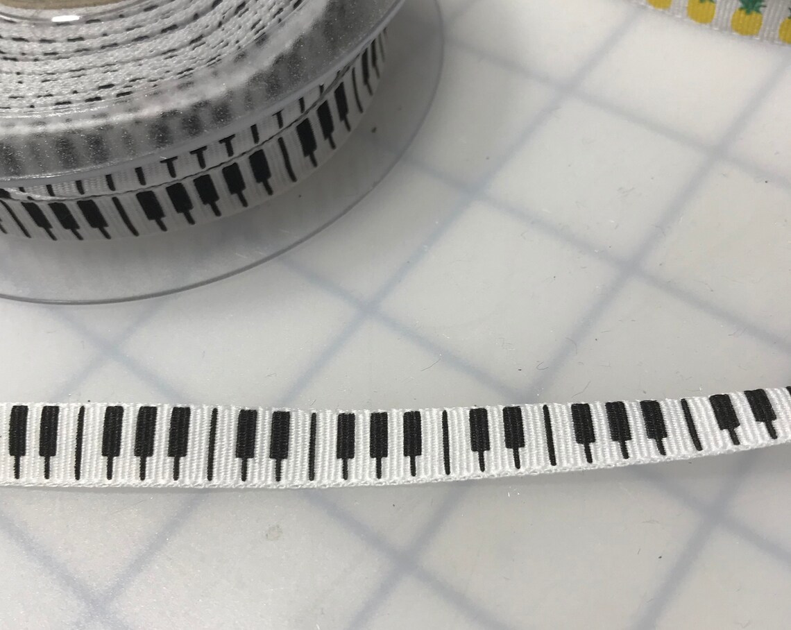 Piano Keys Grosgrain Ribbon Trim 3/8 Made in France - Etsy