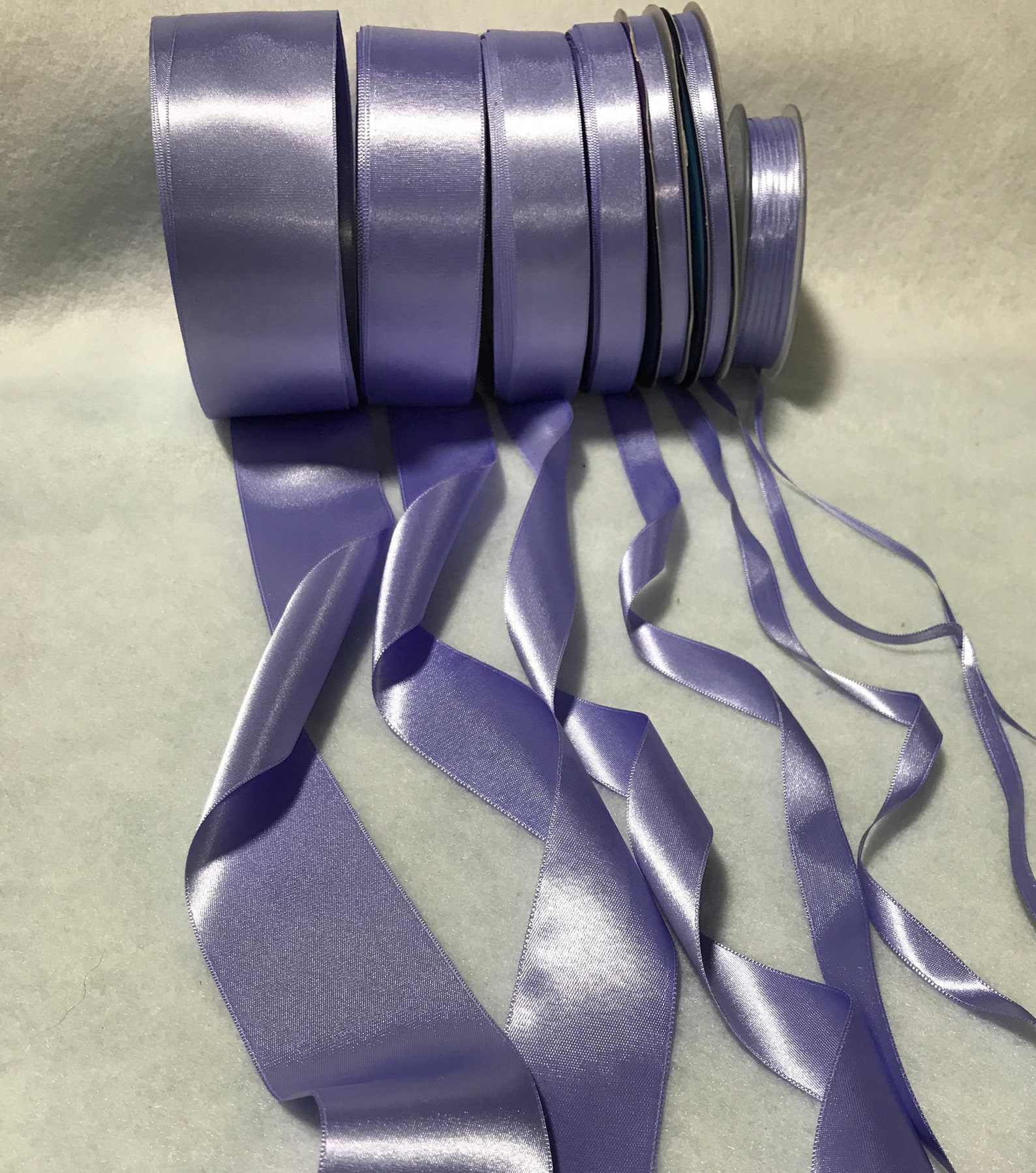 Periwinkle Double Sided Satin Ribbon Made in France 7 - Etsy